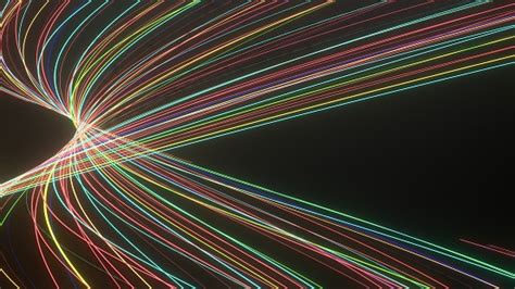 레인보우 컬러의 얇은 선은 미래 지향적 인 이미지 추상적이고 드라마틱하며 현대적이고 고급스러운 그래픽 디자인 요소 소재입니다 3