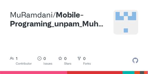 mobile programing unpam muhammad ramdani 201011400401 mobile programing