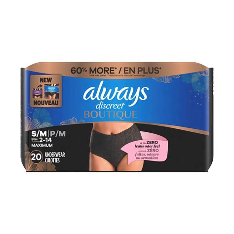 Buy Always Discreet Boutique Incontinence And Postpartum Underwear For