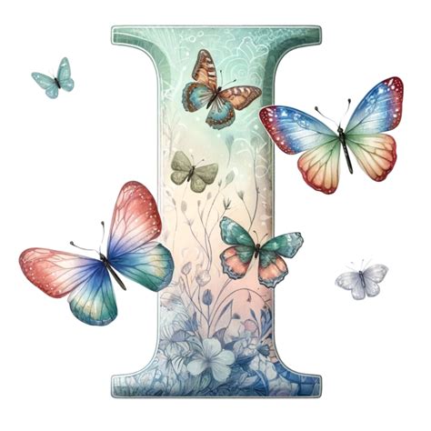 Acuarela Mariposa Alfabeto Clipart Nuestra Acuarela Mariposa Alfabeto