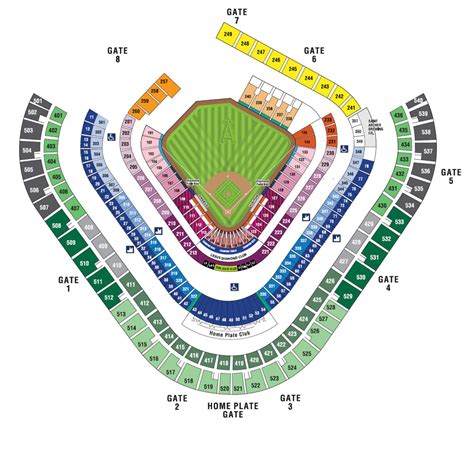 Angels Stadium Seating Chart Map Cabinets Matttroy