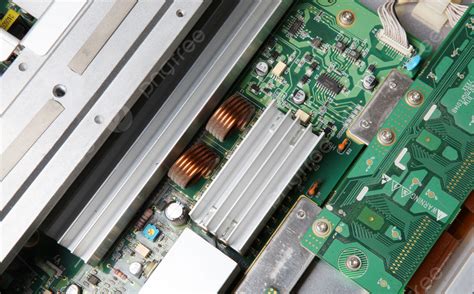 Computer Hardware Broadband Microprocessor Old Photo Background And