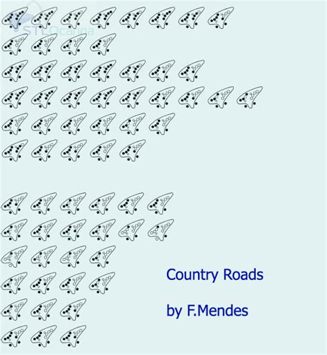 Country Roads 12 Hole Ocarina Tab By Fqsm On Deviantart