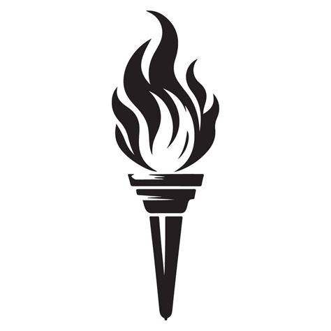 Illustration Of A Classic Torch Symbol For Knowledge And Hope 55913547