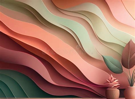 Muted Earthy Tones With Gradient Stock Illustration Illustration Of