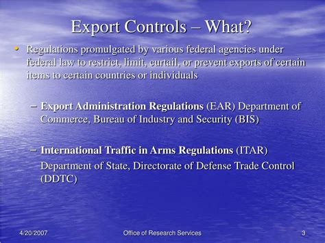 PPT Export Controls What Are They And Why Do They Matter PowerPoint Presentation ID 316702