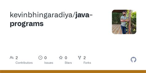 Github Kevinbhingaradiyajava Programs