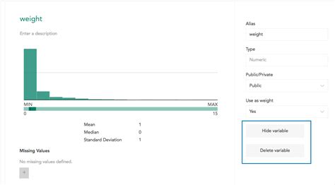 Hiding And Deleting Variables Help Center