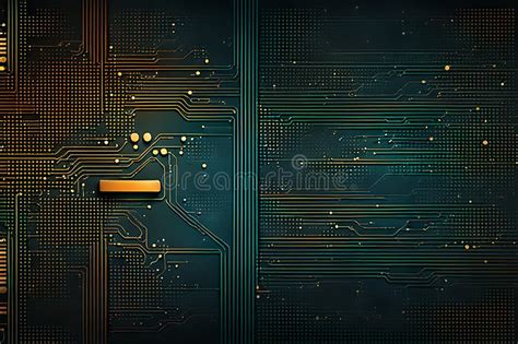 Abstract Data Technology Background With A Network Grid And Particles Connected Sci Fi Digital