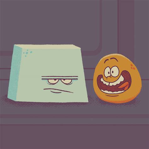 Tofu Block And Orange Webtoon