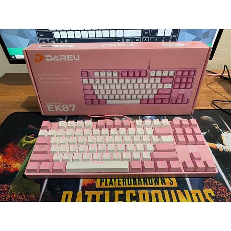 Bàn Phím Cơ Dareu Ek87 Hồng Pink Blue Brown Red Switch Hàng Chính