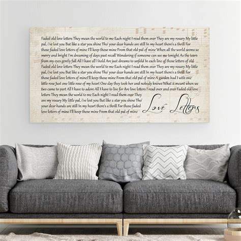 Song Lyric Art Etsy