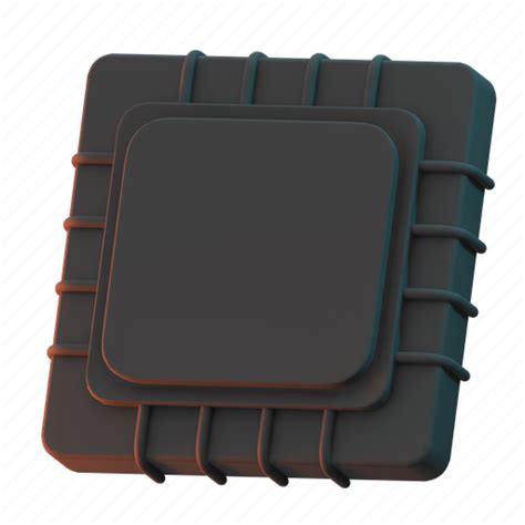 Processor Cpu Memory Chip Microchip Computer Hardware Icon