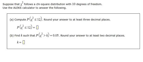 Solved Suppose That χ2 Follows A Chi Square Distribution