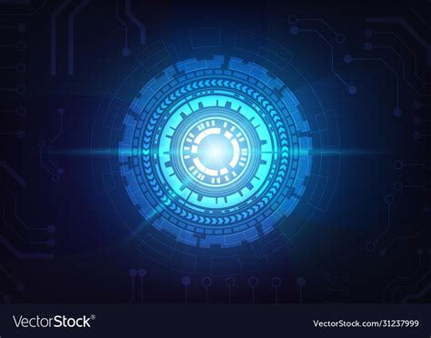 Hi Tech Digital Data Connection System Royalty Free Vector