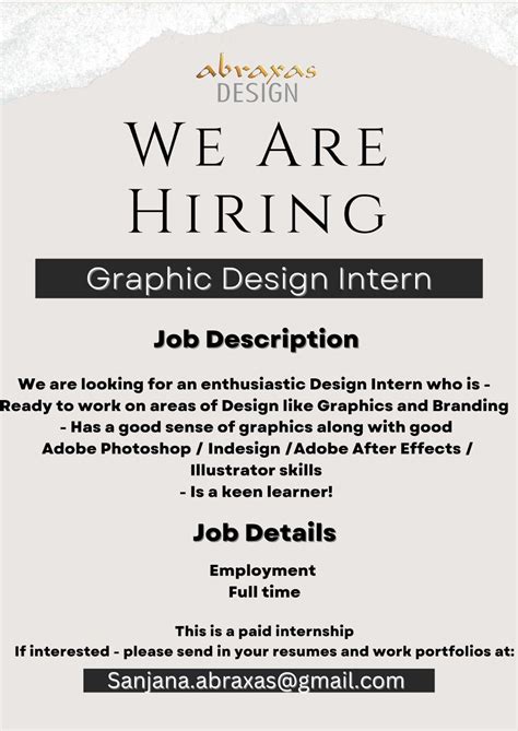 Prerana Bhalla On Linkedin Abraxasdesign Hiring Design Graphic