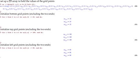 Solved 13 Numerical Solution Of Pdes Finite Differences