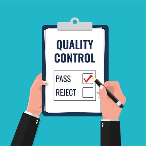 Premium Vector Quality Control Report Form With Pass Or Reject