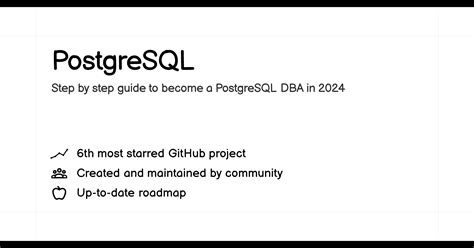 dba roadmap learn to become a database administrator with postgresql