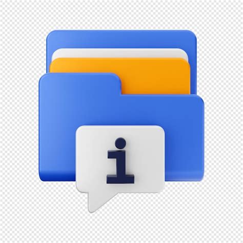 premium psd 3d folder data file storage icon illustration