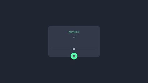 Frontend Mentor Advice Generator App Using Reactjs Coding Challenge Solution