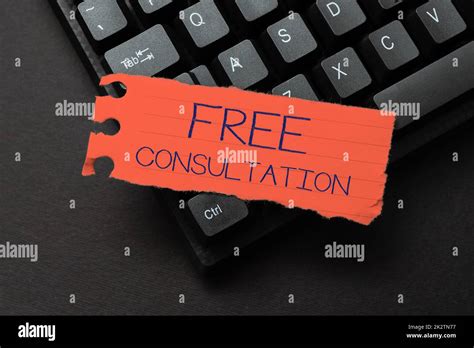 Text Caption Presenting Free Consultation Business Showcase A Meeting