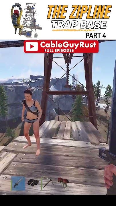 The Zipline Trap Base Part 4 Cableguyrust Rust Rustpcgame