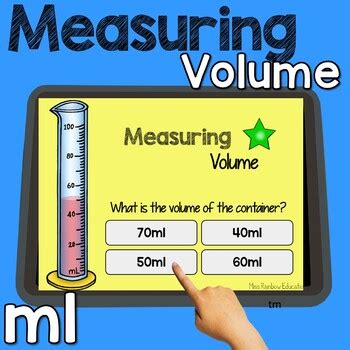 Measuring Volume Ml Boom Cards By Boom Cards By Miss Rainbow Education