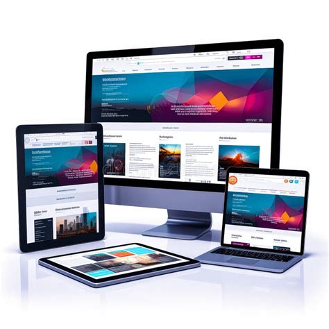 Smart Device Mock Ups For Demonstrating App And Web Design Stock