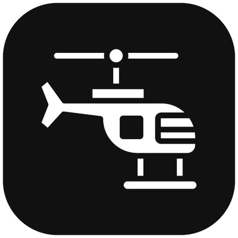 헬리터 아이콘 프리미엄 벡터