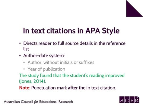 Apa 6th Edition Referencing Part 1 In Text Citation