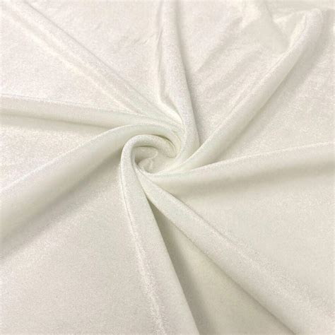 White Velvet Fabric
