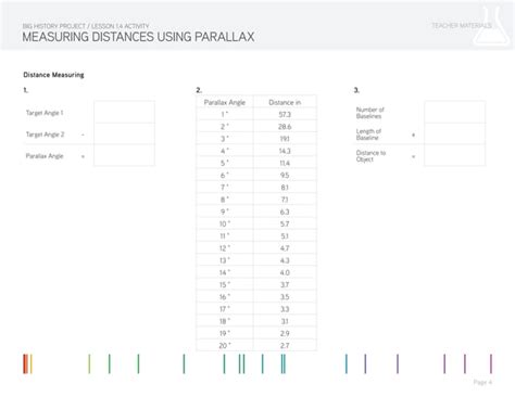 Lesson 1 4 Activity Measuring Distances Using Parallax PDF Physics Science