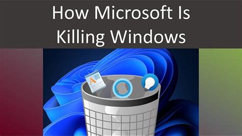 How Microsoft Is Killing Windows By Mike Zimmer