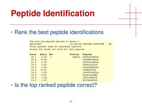 Ppt Protein Identification By Sequence Database Search Powerpoint Presentation Id3574538
