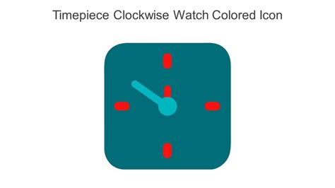 Timepiece Clockwise Watch Colored Icon In Powerpoint Pptx Png And