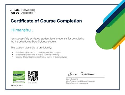 Himanshu Rathore On Linkedin I Have Completed The Introduction To Data Science Course From Cisco