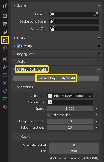Rigidbody Rigid Body Collision Not Happening Blender Stack Exchange