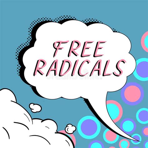 Leyenda De Texto Que Presenta Radicales Libres Concepto De Negocio