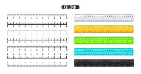 黑厘米尺测量长度或高度的真实金属尺 各种测量尺 向量例证 插画 包括有 长度 英寸 控告者 线路 282813347