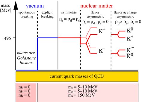 Schematic Representation Of Kaon And Antikaon Energy Shifts In Dense Download Scientific