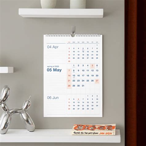 2023 플로우 3개월 캘린더 13개월 벽걸이 달력 두란노몰