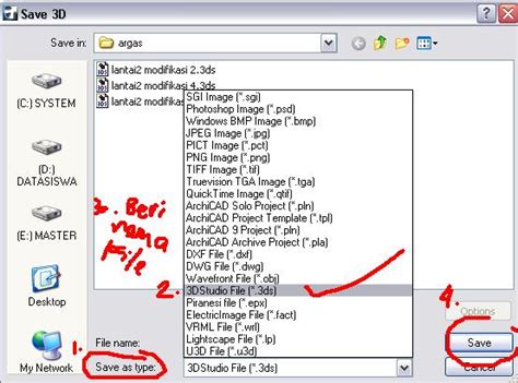 Tutorial Cara Mengeksport Objek Archicad 3d Ke Program 3 Ds Max Argajogjas Blog