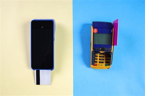 Premium Photo Modern Touchscreen Edc Machine Vs Old Card Payment Machine
