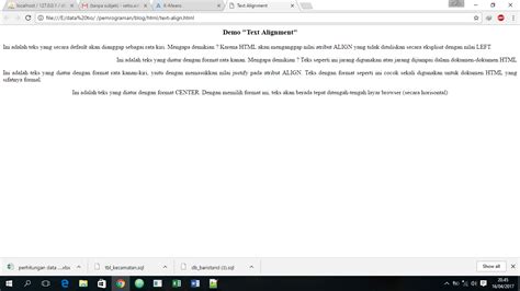 Membuat Text Alignment Pada HTML CodingFrenzy