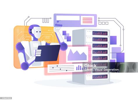 Aienhanced Data Analytics Abstract Concept Vector Illustration Stock Illustration Download