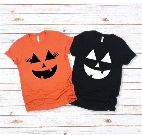 Halloween Couples Shirts T Shirt Pumpkin Shirts His And Hers Matching Shirts Wedding T