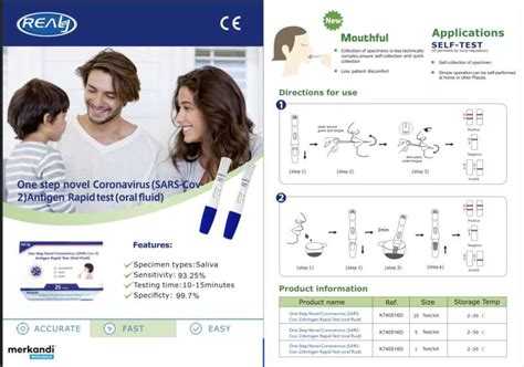 High Accuracy Sars Cov 2 Antigen Rapid Test Kit Oral Fluid Detection 10 15 Min Result