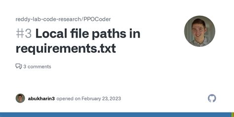 local file paths in requirements txt · issue 3 · reddy lab code research ppocoder · github
