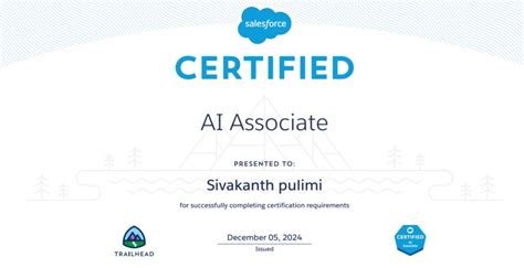 Sivakanth Pulimi On Linkedin Successfully Completed Ai Associate